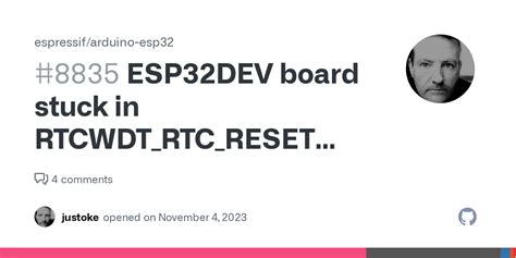 Esp32dev Board Stuck In Rtcwdtrtcreset Reboot After Fresh Platformio Install · Issue 8835