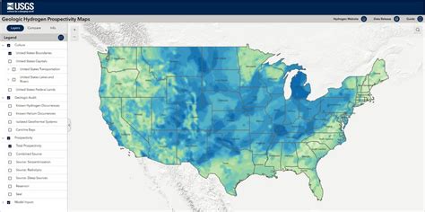 Map Plotting Likelihood Of Natural Hydrogen Occurrences Across The Us