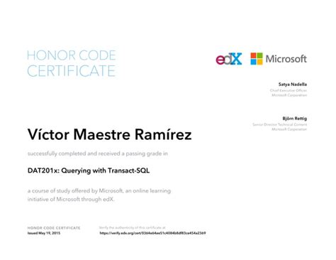 Querying With Transact Sql Microsoft Certificate Pdf