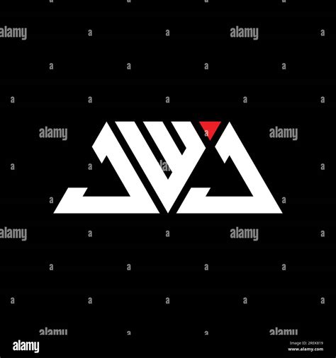 JWJ Triangle Letter Logo Design With Triangle Shape JWJ Triangle Logo Design Monogram JWJ