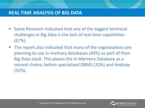 Intro To In Memory Computing And Gigaspaces Pptx Databases Computer Software And Applications