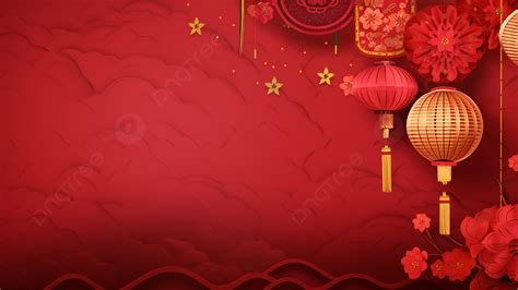 황금 랜턴 빨간 종이 컷 꽃 중국 스타일 축제 광고 배경 중국 빨간색 휴일 배경 일러스트 및 사진 무료 다운로드 Pngtree