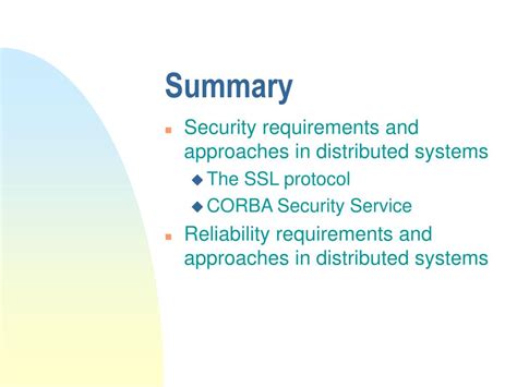 PPT Security And Reliability Issues In Distributed Systems PowerPoint