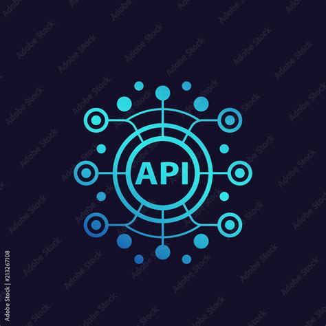 Api Application Programming Interface Software Integration Vector Illustration Stock Vector