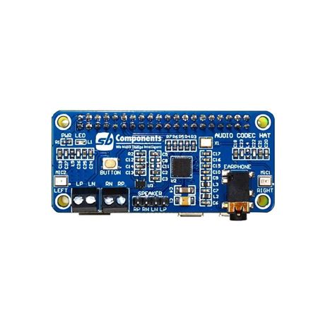 Audio Codec Hat Audio Module With I2s Codec And Microphones For