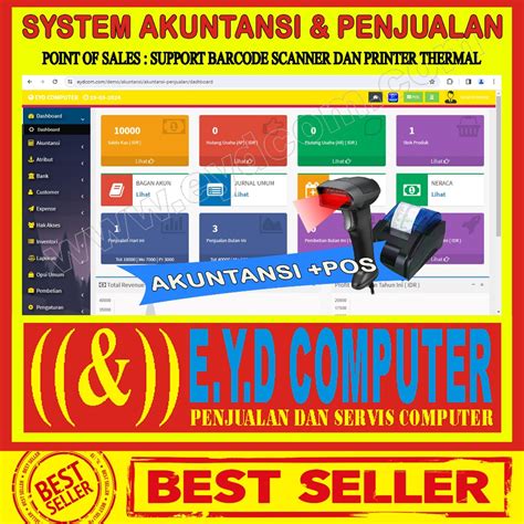 Jual SOURCE CODE APLIKASI SYSTEM AKUNTANSI DAN PENJUALAN POS KASIR