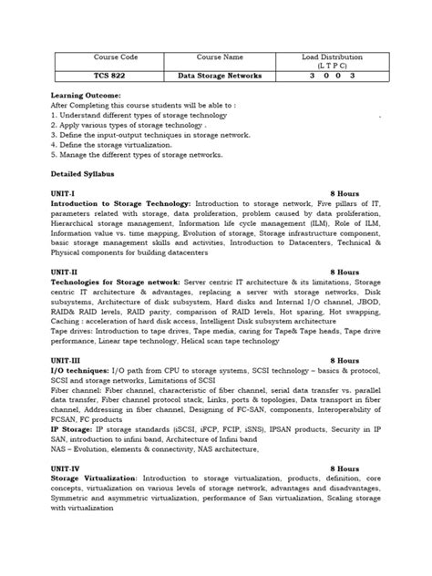 data storage network syllabus pdf computer data storage computer