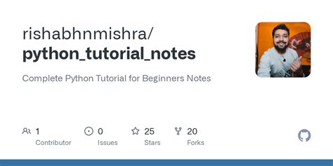 Github Rishabhnmishrapythontutorialnotes Complete Python Tutorial For Beginners Notes