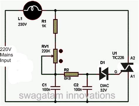 Light Dimmer Schematic Diagram