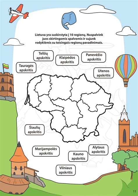 Užduotys Vaikams Apie Lietuvą Atsispausdinkite Pdf