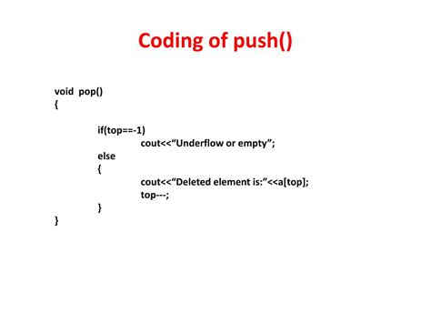 Ppt Stack Linear Stack Deletion Powerpoint Presentation Free