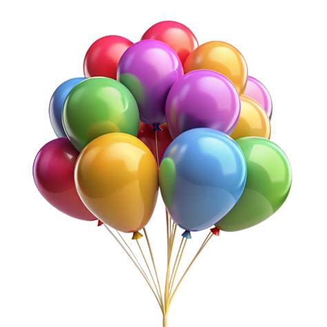 Descargar Realista Vistoso Flotante Globos 3d Imagen Gratis Globos