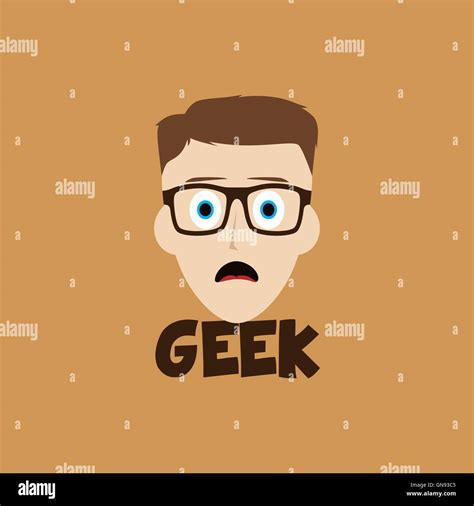 Geek Guy Stock Vector Image Art Alamy