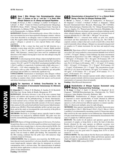 Pdf Standardization Of Allergen Exposure Assessment Using Multiplex Fluorescent Array Technology
