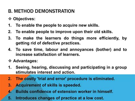 Extension Teaching Methods Pptx Education