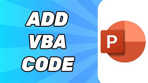 How To Add Vba Code In Powerpoint Youtube