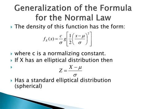 Ppt Elliptical Distributions Powerpoint Presentation Free Download Id 1283736