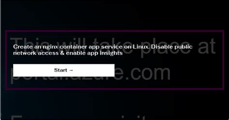 Create An Nginx Container App Service On Linux Disable Public Network