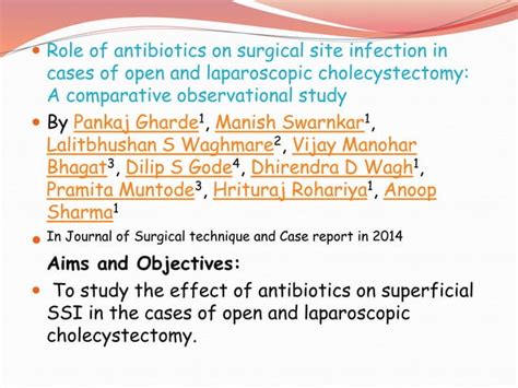 Open Vs Laparoscopic Cholecystectomy Pptx