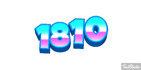 1810 Number Animated  Logo Designs