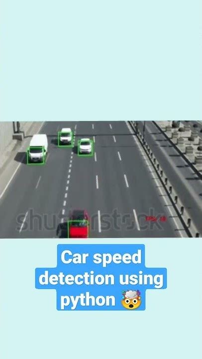 Car Speed Detection Using Python 🤯shorts Pythonprogramming Youtube