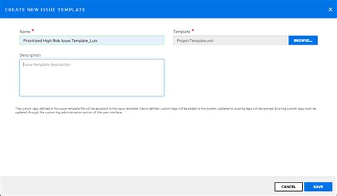 Fortify Hosted Add A Custom Template With Custom Tags To An Application