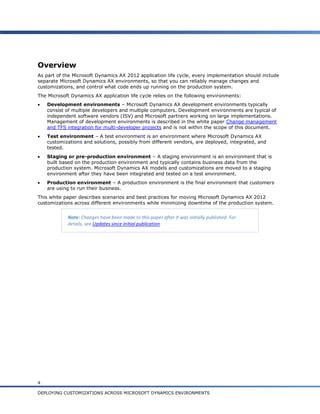 Deploying Customizations Across Microsoft Dynamics Ax 2012 Environments