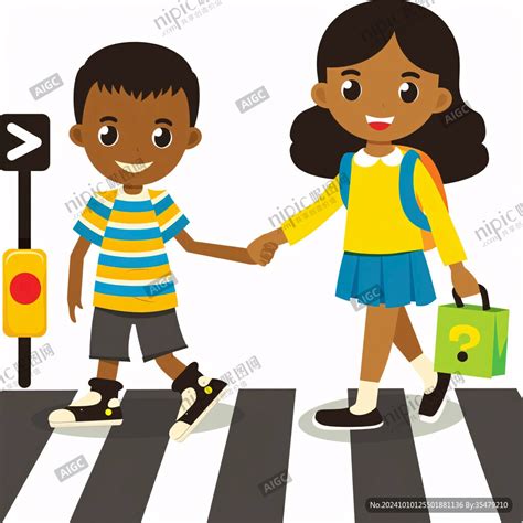 Ai创作图礼让行人插画 礼让行人素材 小朋友过马路 儿童过马路 手绘儿童闯红灯 过马路卡通 礼让行人元素 帮助过马路 小学生过马路 手绘礼让行人 拉住闯红灯的小孩 小朋友等红绿灯 安全过马路