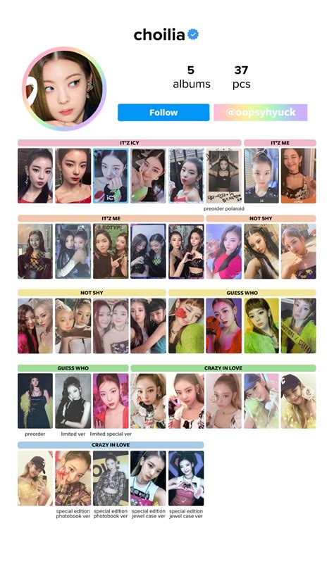 Pin By Soonie Kim On Itzy Photocard Photo Book Itzy