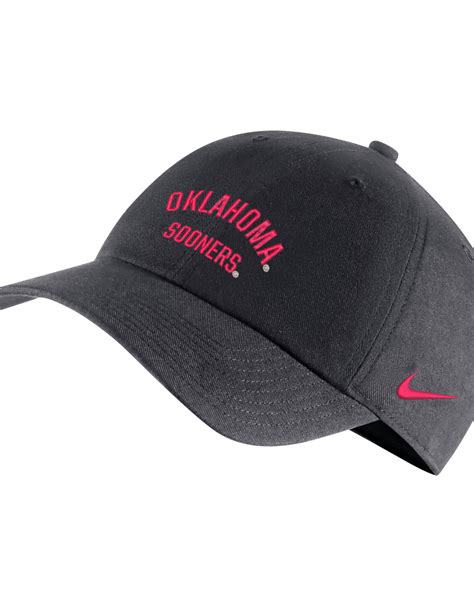 Womens Nike Oklahoma Sooners Campus Cap Anthracite Balfour Of Norman