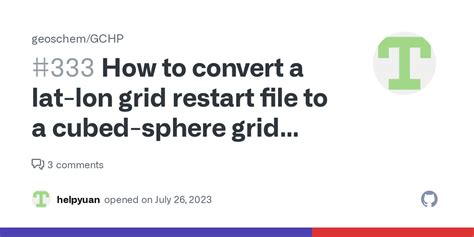 how to convert a lat lon grid restart file to a cubed sphere grid