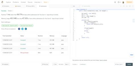 Two Sum Ii Input Array Is Sorted Davinder Kumar Posted On The Topic
