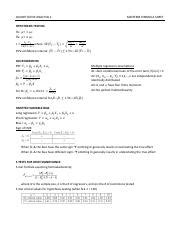 Midterm Formula Sheet Fall Pdf QUANTITATIVE ANALYSIS II MIDTERM FORMULA SHEET