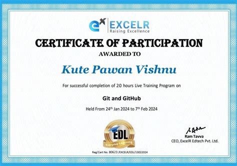 pawan kute on linkedin i recently completed the git and github course