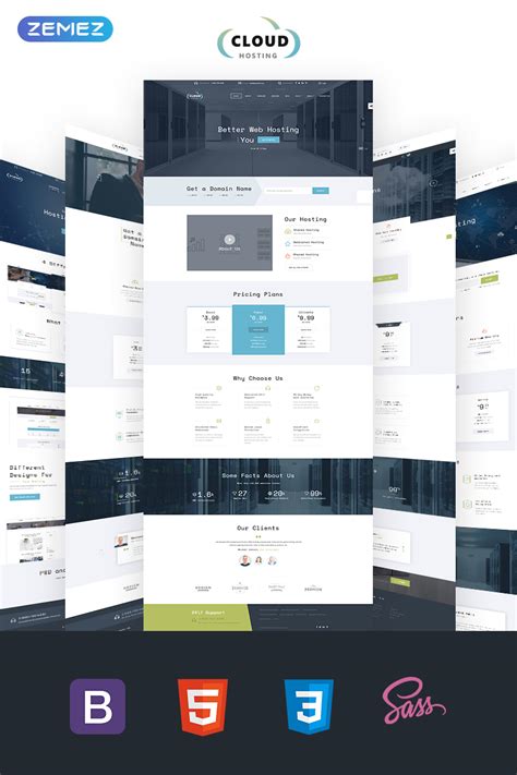 hosting templates archives zemez html