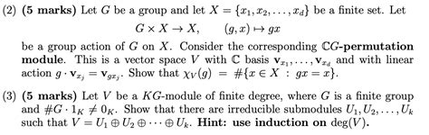 Solved Marks Let G Be A Group And Let X Chegg Com