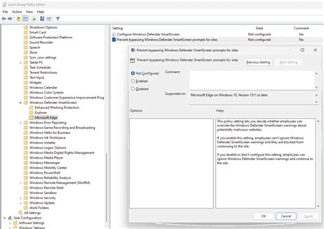 Configure Defender Smartscreen Activate Enhanced Phishing Protection 4sysops