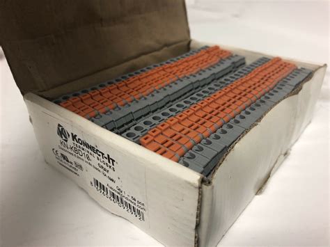 Konnect It Screw Disconnect Terminal Block Kn Kbd10 Wire Size 26 10 Awg 50 Pack