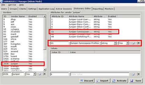 Junos Space Radius Authentication With Free Radius Server Tekradius