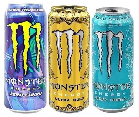 Kit Degustação 3 Latas Energético Monster Importado 500ml Bebida