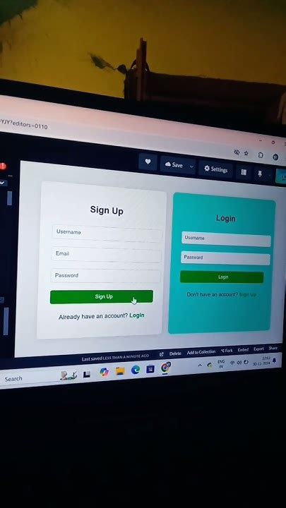 Swap Login 🤞 Html Css Htmlcss Cssanimation Shorts Youtube