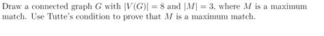 Solved Draw A Connected Graph G With V G And M Chegg