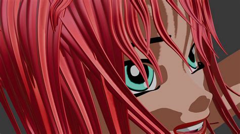 3d Anime Character Girl Turbosquid 2289753