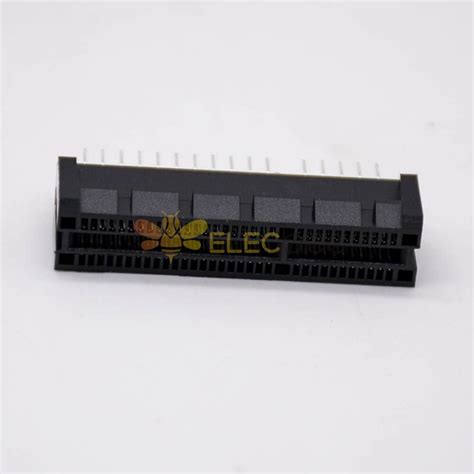 Elecbee Pcie 4x Connector Pci E64p Splint Slot Black Graphics Card Connector