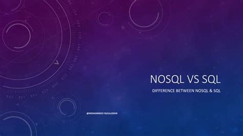 Nosql Vs Sql Pptx