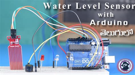 water level sensor with arduino in telugu youtube