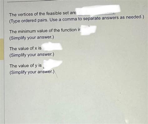 Solved Minimize The Objective Function 4x 3y Subject To The