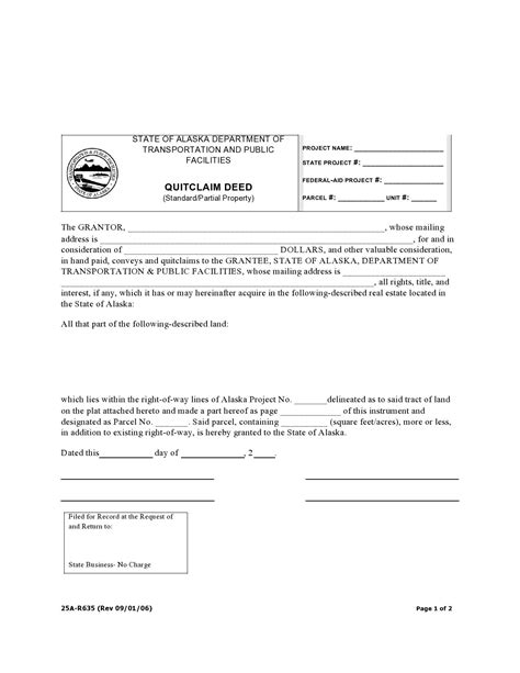 Quitclaim Deed Forms And Templates Printable Formats