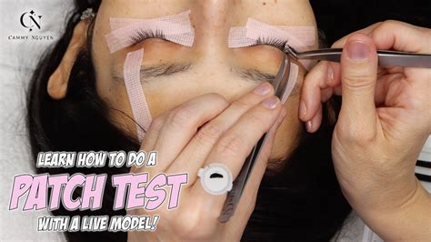 How To Do A Patch Test For Lash Extensions Youtube