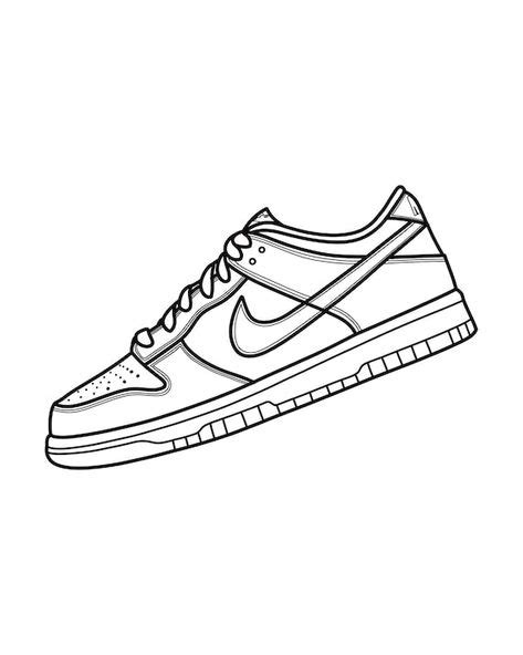 Nike Dunk Drawing